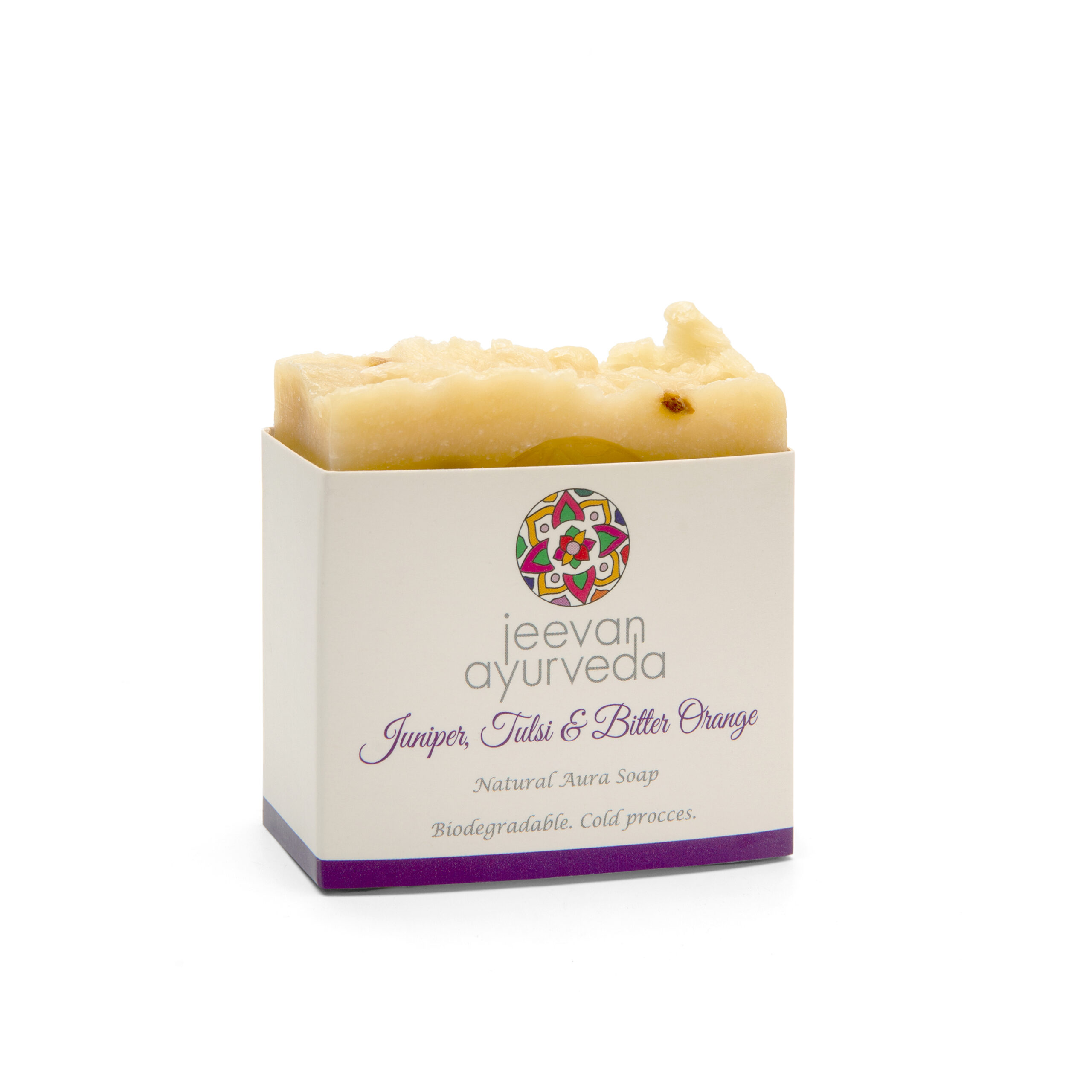 Juniper, Tulsi & Bitter Orange. Natural Aura Soap. – Jeevan Ayurveda